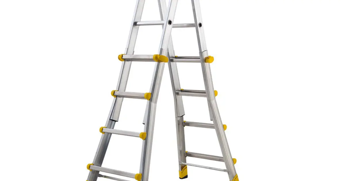 Telescopische ladder Goliath 4 x 5 treden - ladder uitschuifbaar ...